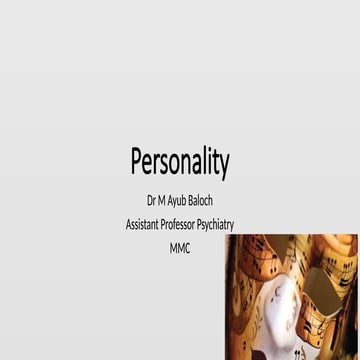 Personality and personality development theories power point ...