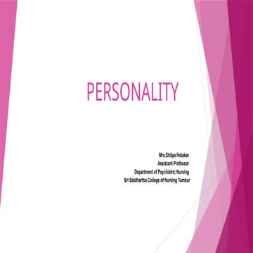 Personality assessment.ppt....psychology | PPTX