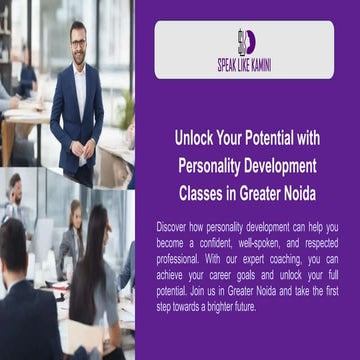 Personality Development Classes in Greater Noida | PPT