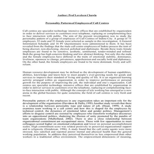 Personality Patterns | PDF