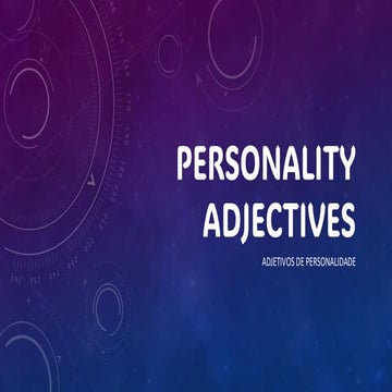 Personality Adjectives and Verb to be.pdf