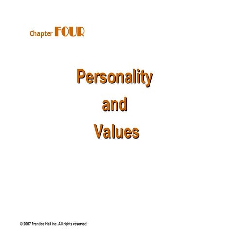 personality and values personality and values. .ppt