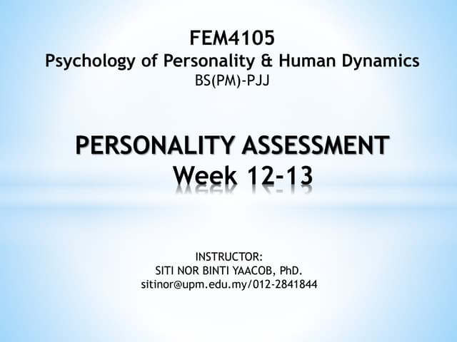 IGNOU Super-Notes: MPC3 Personality - Theories and Assessment_4 ...