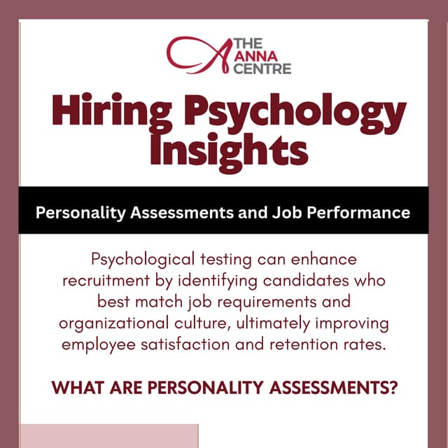 Comprehensive Psychological Assessment Services – The Anna Centre | PDF