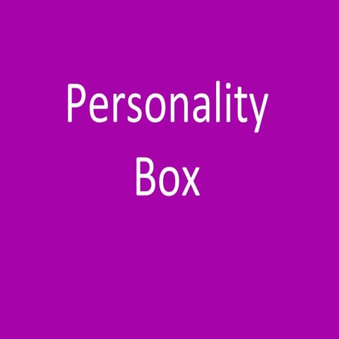 Personality Box | PPT