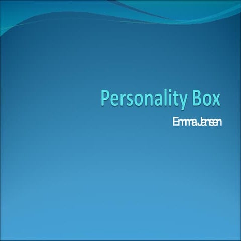 My Personality Project | PPT
