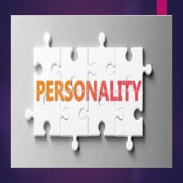 Personality & Classification power point presentation | PPT