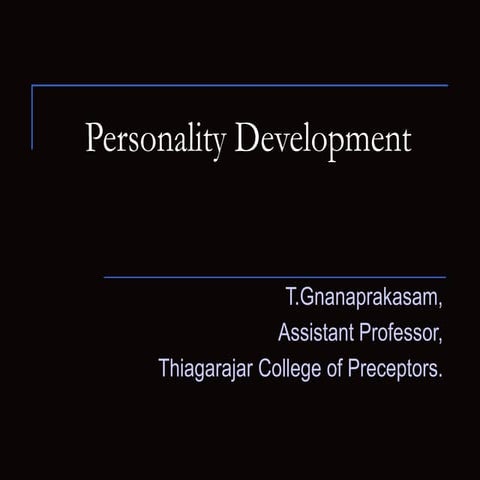 PERSONALITY DEVELOPMENT | PPT