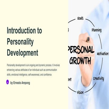 How does Personality Development helps us | PPT
