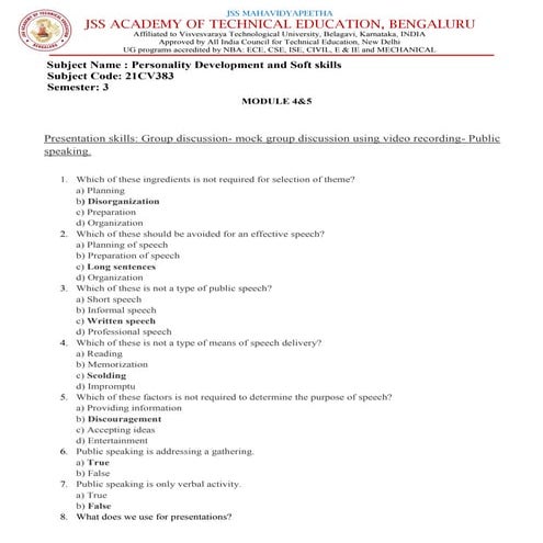 Personality Development and Soft skills Module 4&5.pdf | Email | Internet