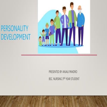 Personality development psychiatric subject pptx | PPTX