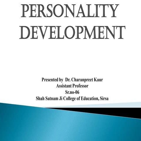 Personality development (mam) | PDF
