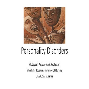 Personality Disoder by Jayesh Patidar.pptx | Mental Health | Diseases ...