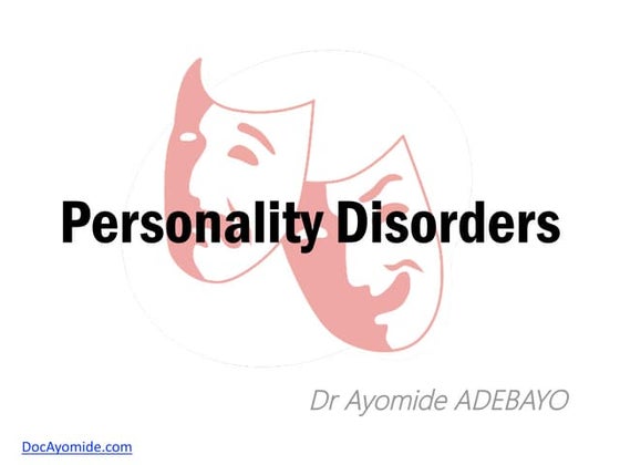 Unit 10 personality disorders 1 | PPT