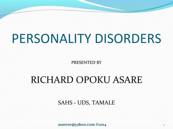 Personality disorders | PPT