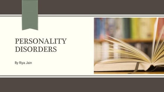 Personality disorders | PPT