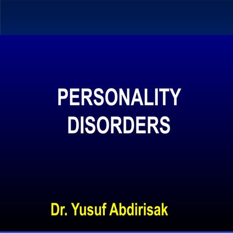 PERSONALITY DISORDERS.pdffffffffffffffff | PDF