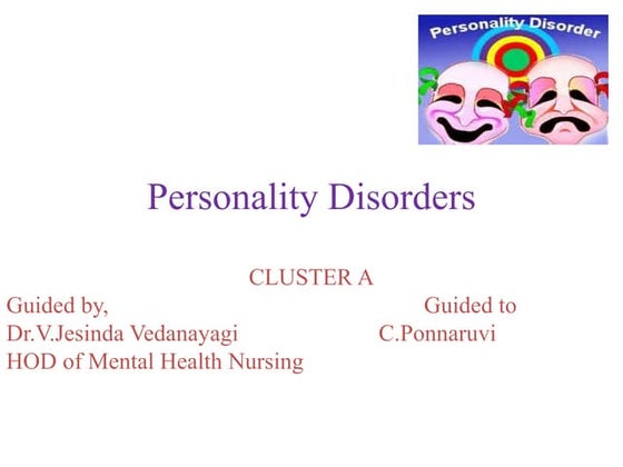 Personality disorders | PPT