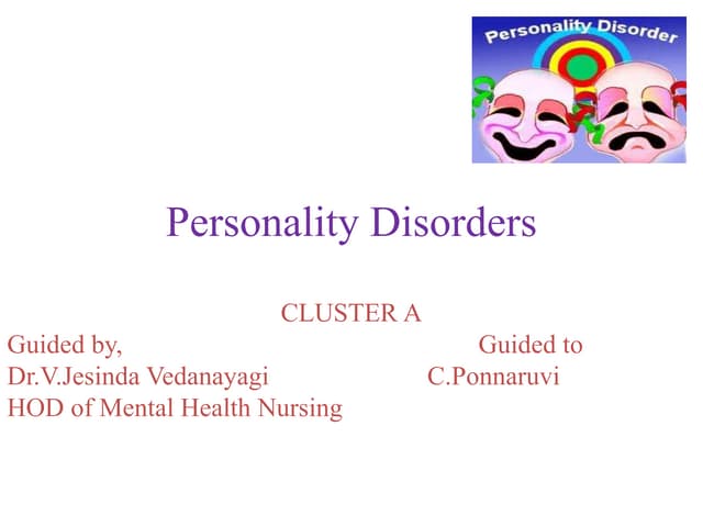 A presentation on classification of mental disorders | PPTX