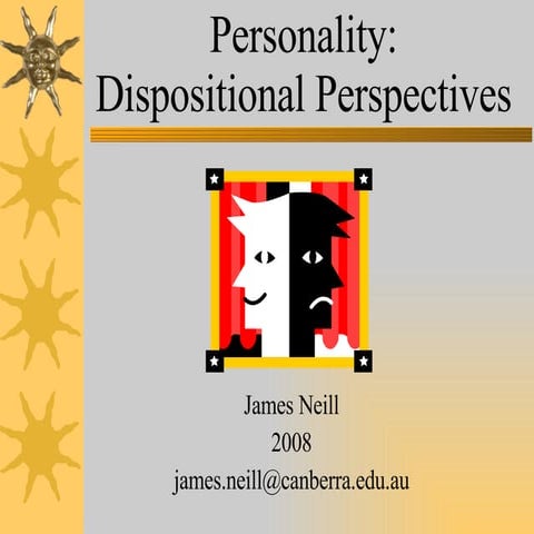Personality: Dispositional Perspectives | ODP
