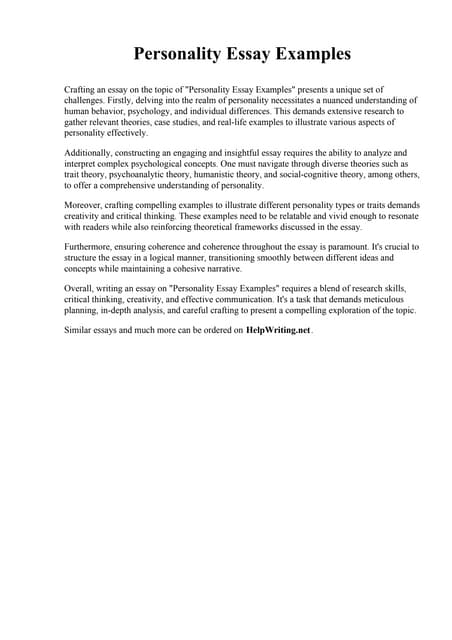 Essay On Personality Traits.pdf