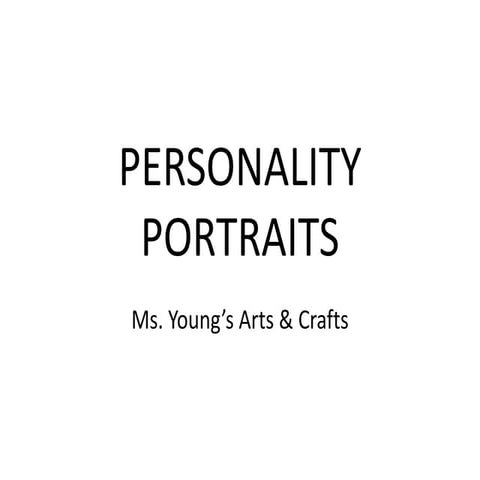 Personality Portrait Presentation | PPTX