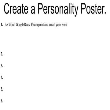 Personality Poster | PPT