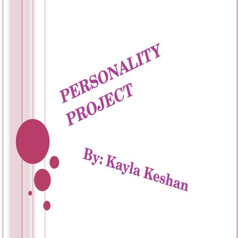 Personality Project | PPT