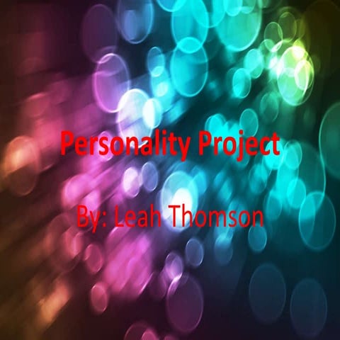 Personality Project | PPTX