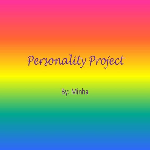 Personality project | PPTX