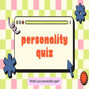 Personality quiz a fun quiz to discover more about you | PDF