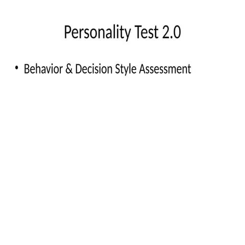 Sample_Personality_Test.pptx Helps you learn | PPTX