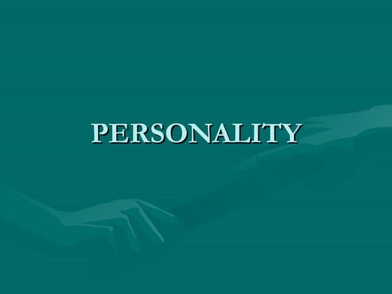 Personality | PPT