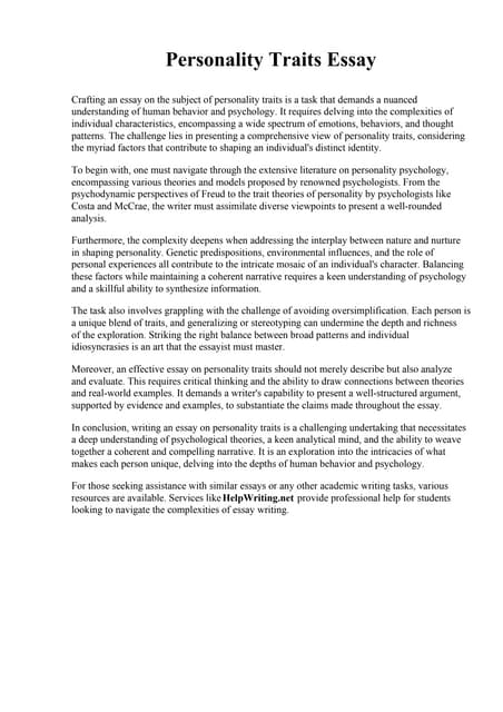 Essay On Personality.pdf