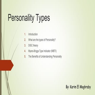 Personality types | PPT