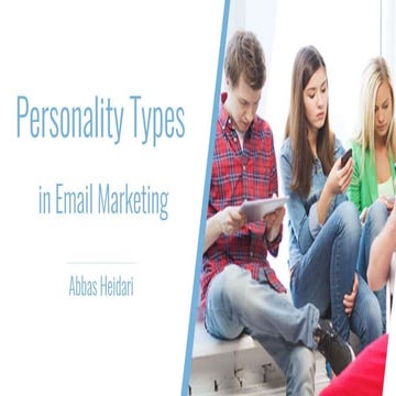 Personality types in email marketing | PPTX