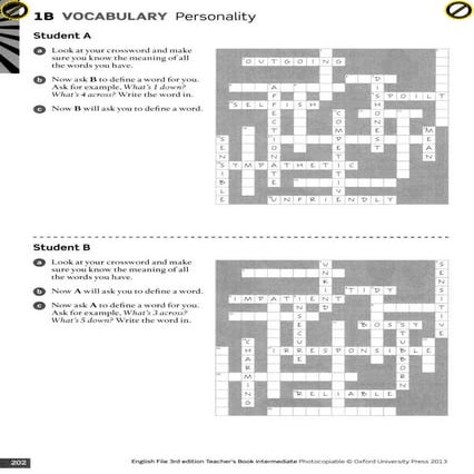 Personality vocabulary | PDF | Homework and Study | Education
