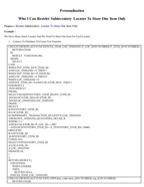 Oracle EBS R12 Sales order personalization | DOCX | Programming Languages | Computing