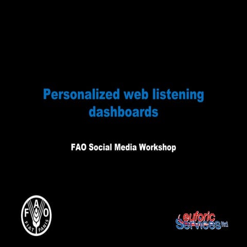Personalized web listening dashboards | PPT