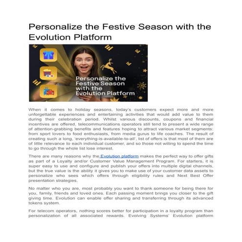 Personalize the Festive Season with the Evolution Platform.pdf