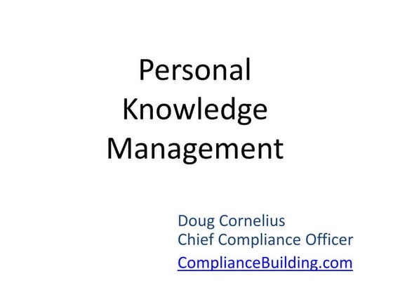 Personal knowledge management | PPT