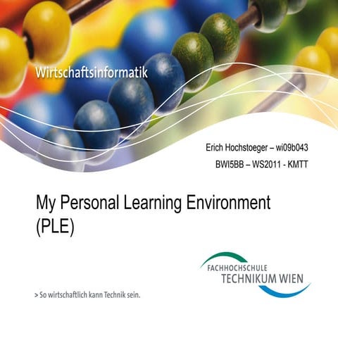 my personal learning environment | PDF