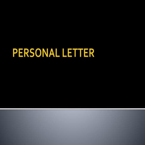personal letter 2.pptx