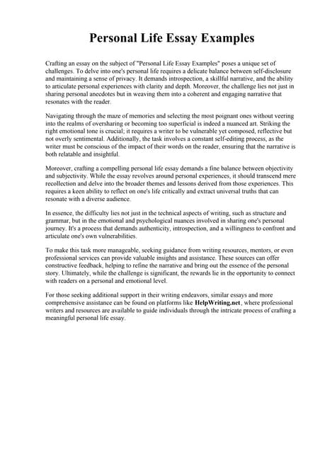 Facing Your Fears Essay.pdf | Hobbies & Interests