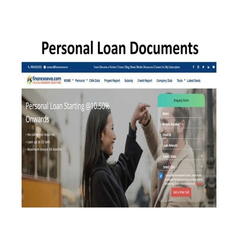 Personal Loan Documents | PPTX