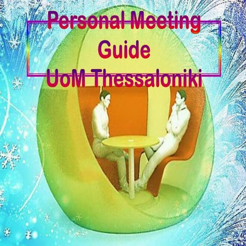 Personal meeting guide team bonding for tlp | PDF