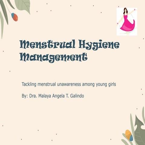 personal menstrual hygiene for girls .pptx