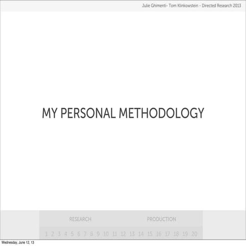 Personal methodology | PPT