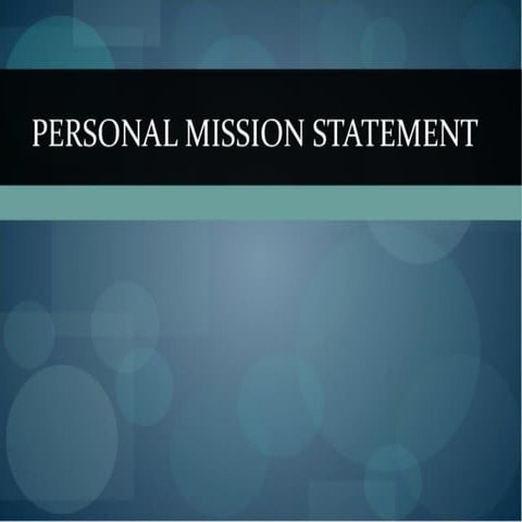 Personal mission statement_1_-1 | PDF