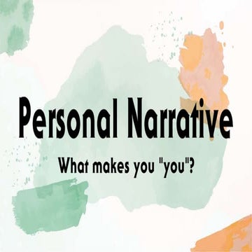 personal narrative.pptx
